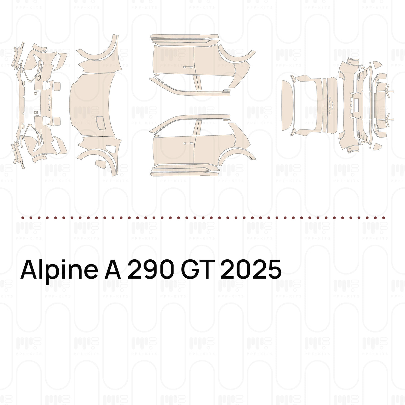 Pre-Cut PPF Alpine A 290 GT 2025 – PPF-Kits